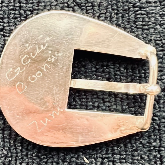 Maida’s | Accessories | Zuni Inlaid Sterling Ranger Set Signed Coonsis ...